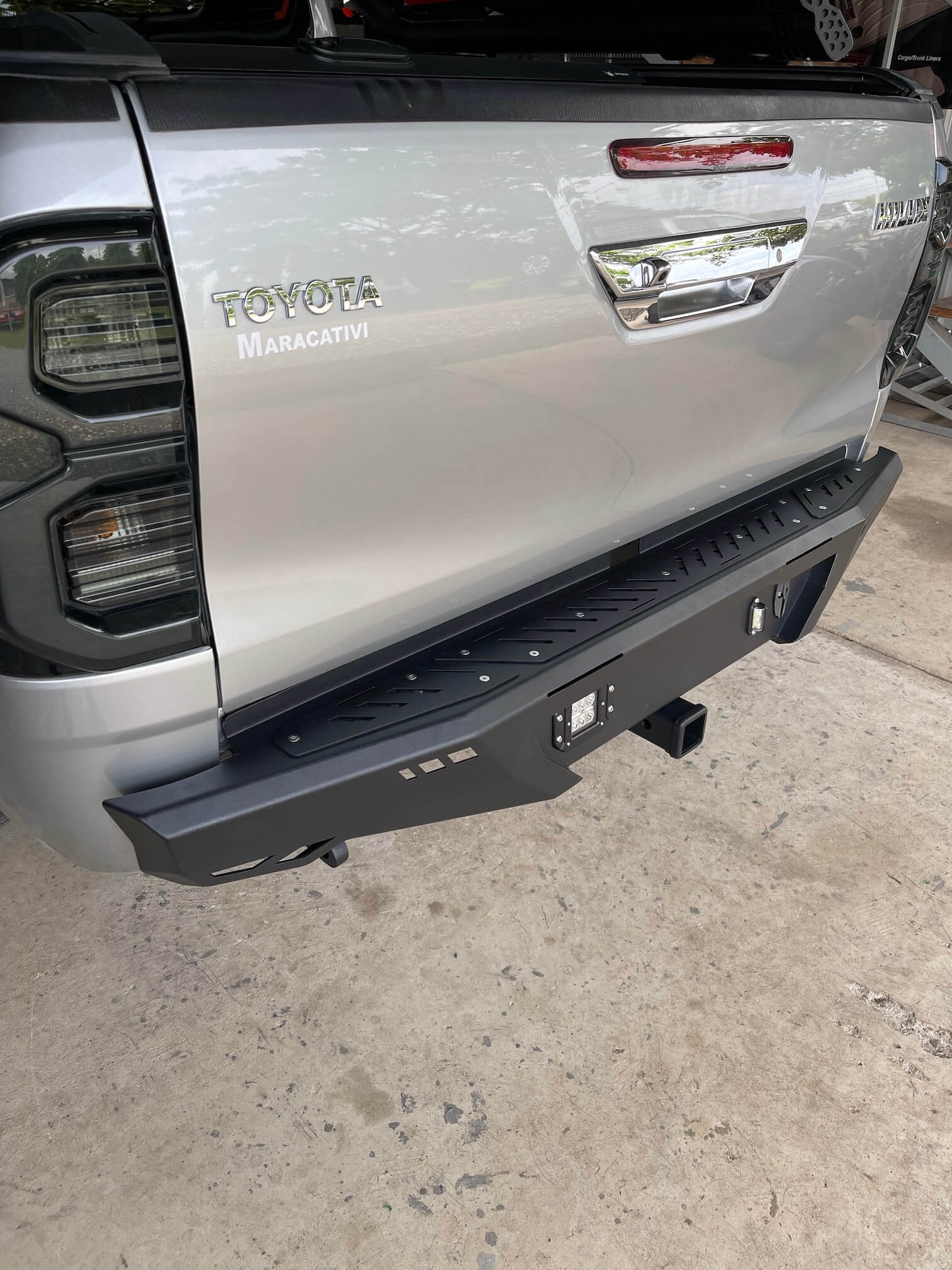 Defensa trasera sencilla (Hilux doble cabina) – Rudo4x4